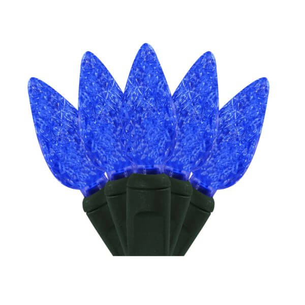 C6 100 LIGHT LED BLUE CHRISTMAS LIGHTS - Creative Displays