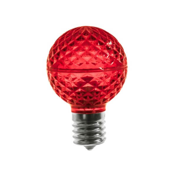 G40 C9 LED Red Retro Fit Bulb 25 Pack - Creative Displays
