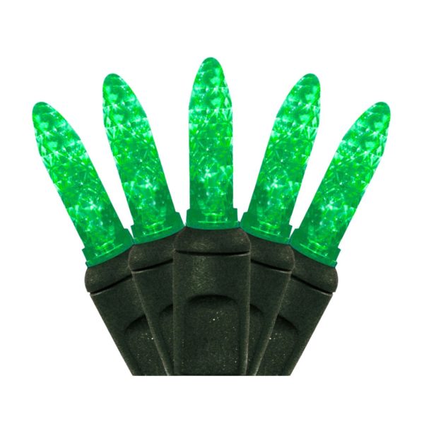 M5 100 LIGHT LED GREEN CHRISTMAS LIGHTS - Creative Displays