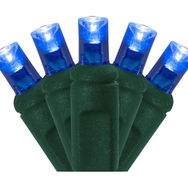 5MM 50 LIGHT LED BLUE MINI LIGHT STRINGS - Creative Displays