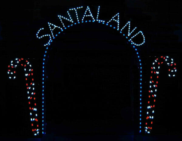 SANTALAND ARCH WITH CANDY CANES - Creative Displays