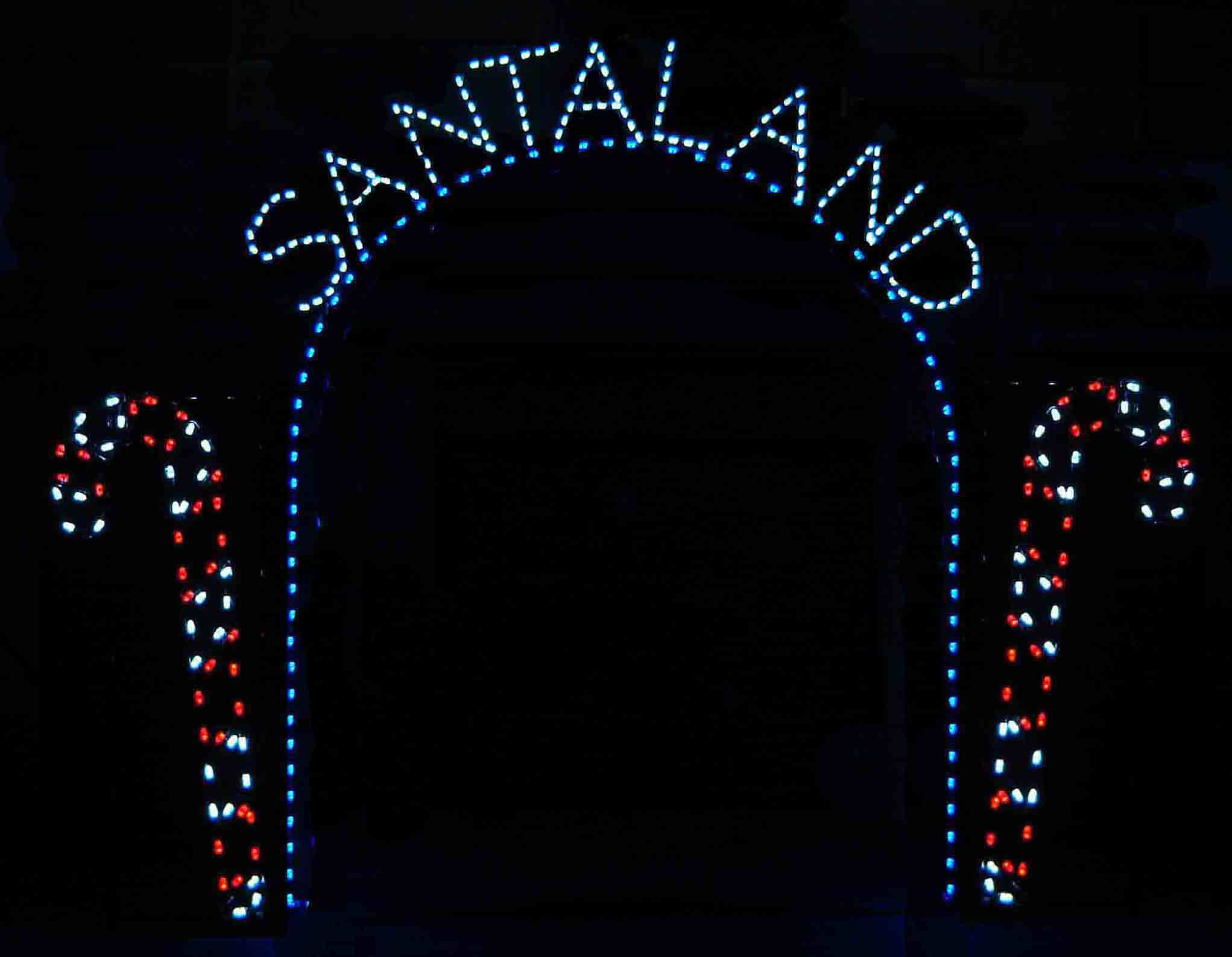 SANTALAND ARCH WITH CANDY CANES - Creative Displays
