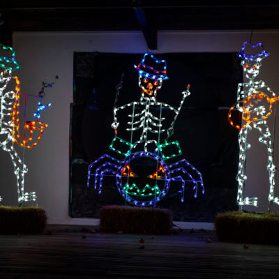 8' ANIMATED SKELETON BAND - Creative Displays