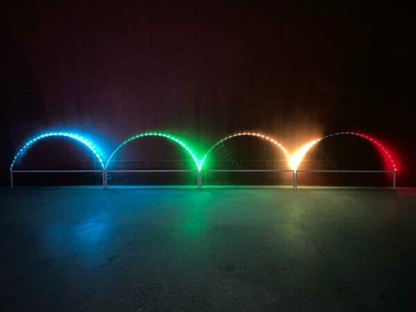 72 INCH RGB LEAPING ARCHES - SET OF FOUR ARCHES
