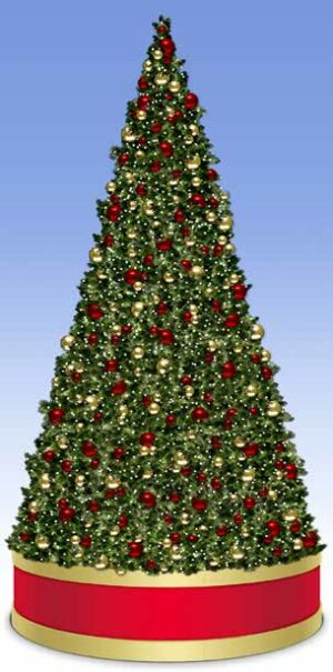 38' Christmas Panel Tree