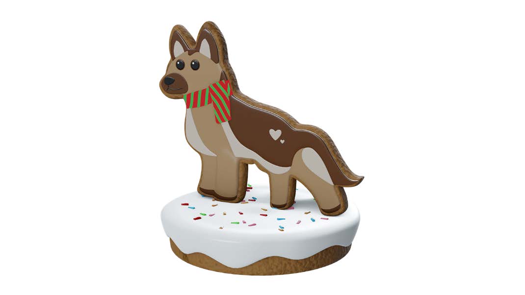 4' Gingerbread Husky - Creative Displays
