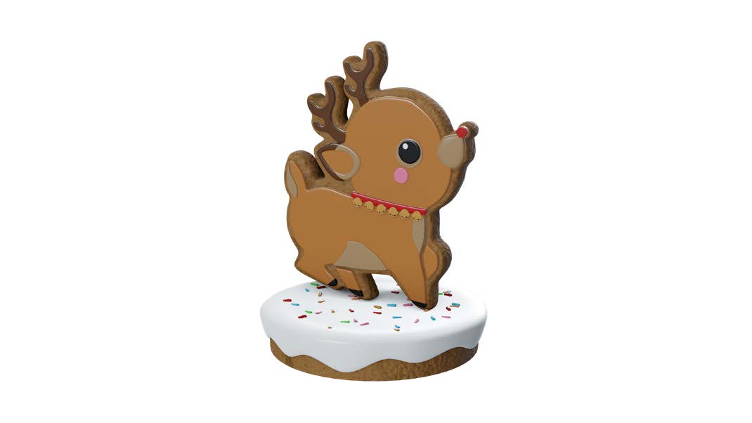 4.5' Gingerbread Rudolph - Creative Displays